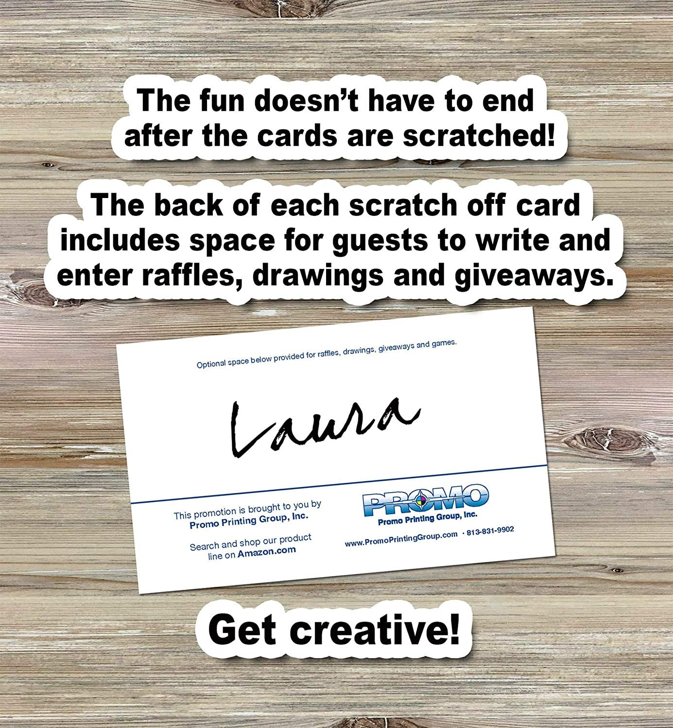 PROMO PRINTING GROUP, INC. Treasure Hunt Scratch Off Cards - (30 Cards) - Scratch & Win Game for Adults - Scratch Off Raffle Tickets for Parties