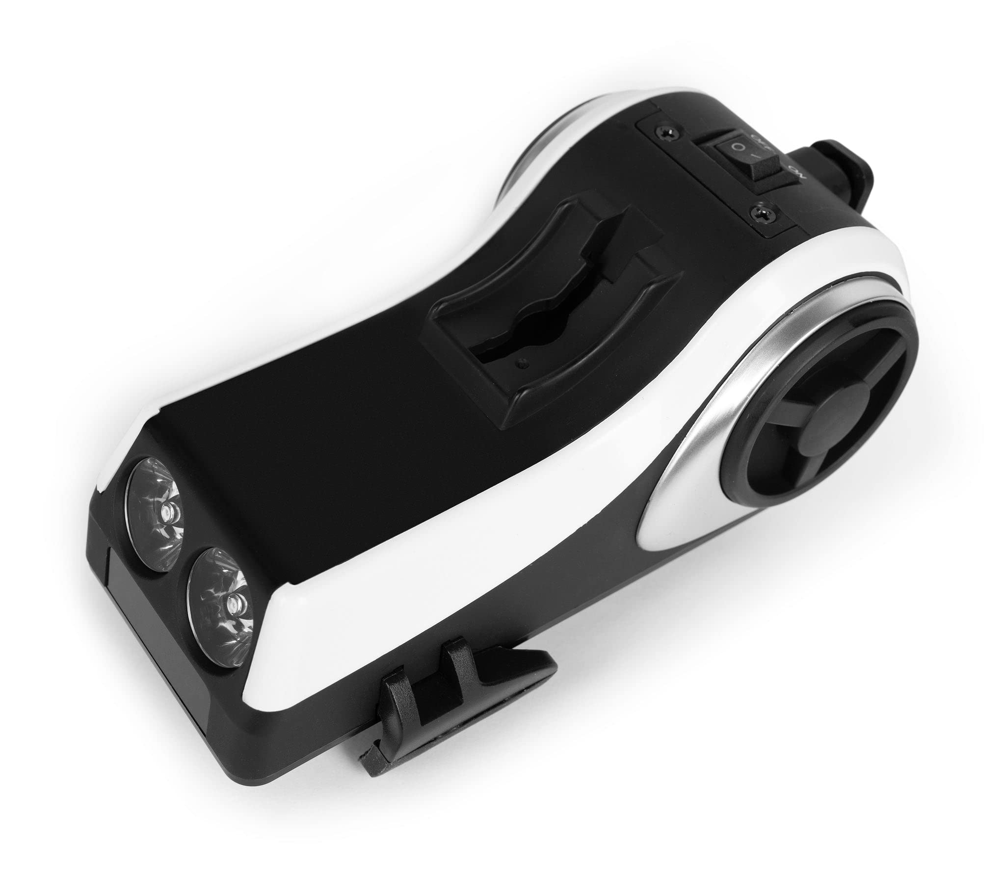Ecoxgear EcoBike All-in-One Bike Bluetooth Speaker, IPX5, Portable Wireless Waterproof Bicycle Speakers, Dustproof, Shockproof Design, Powerbank, Double LED Bike Lights, Built-in Bicycle Bell