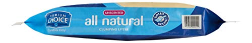 Premium Choice Carefree Kitty Unscented All-Natural Clumping Cat Litter - 25lb Bag (Packaging May Vary)