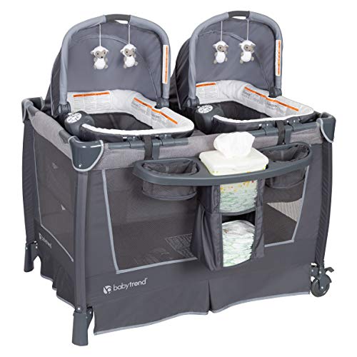 Baby Trend Retreat Twins Nursery Center, Shale