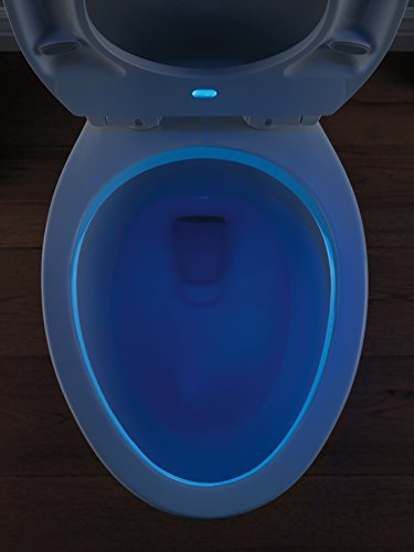 Delta Faucet 813902-N-WH Sanborne Elongated Nightlight Toilet Seat with Slow Close and Quick-Release, White
