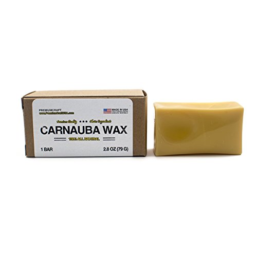 PremiumCraft 100% Carnauba Wax Bar - 3.1" x 1.8" x 1.2"