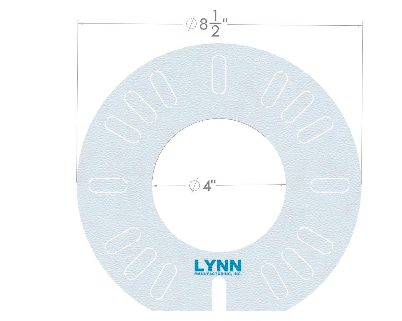 Lynn Manufacturing Replacement Burner Mounting Gasket, Universal & Beckett 4'', 9550