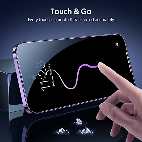 Fotbor for [3+3 Pack] iPhone 14 Pro Max Screen Protector with Camera Lens Protector, 9H Shatterproof Tempered Glass Film with Easy Installation Frame, HD Clear Sensitive Full Coverage 6.7 Inch