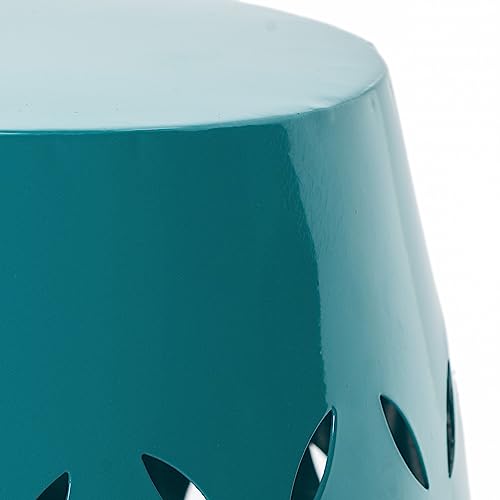 Christopher Knight Home Lilac Outdoor 12" Iron Side Table, Teal