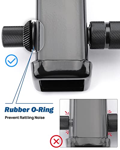 JOYTUTUS Trailer Hitch Lock, 1/2" Dia 2-3/4'' Long Pin, Fits 2" Class I/II Receiver, with 2 Keys 2 O-Rings, for Trailer Truck Car Boat, Anti-Theft and Waterproof Towing Hitch Lock