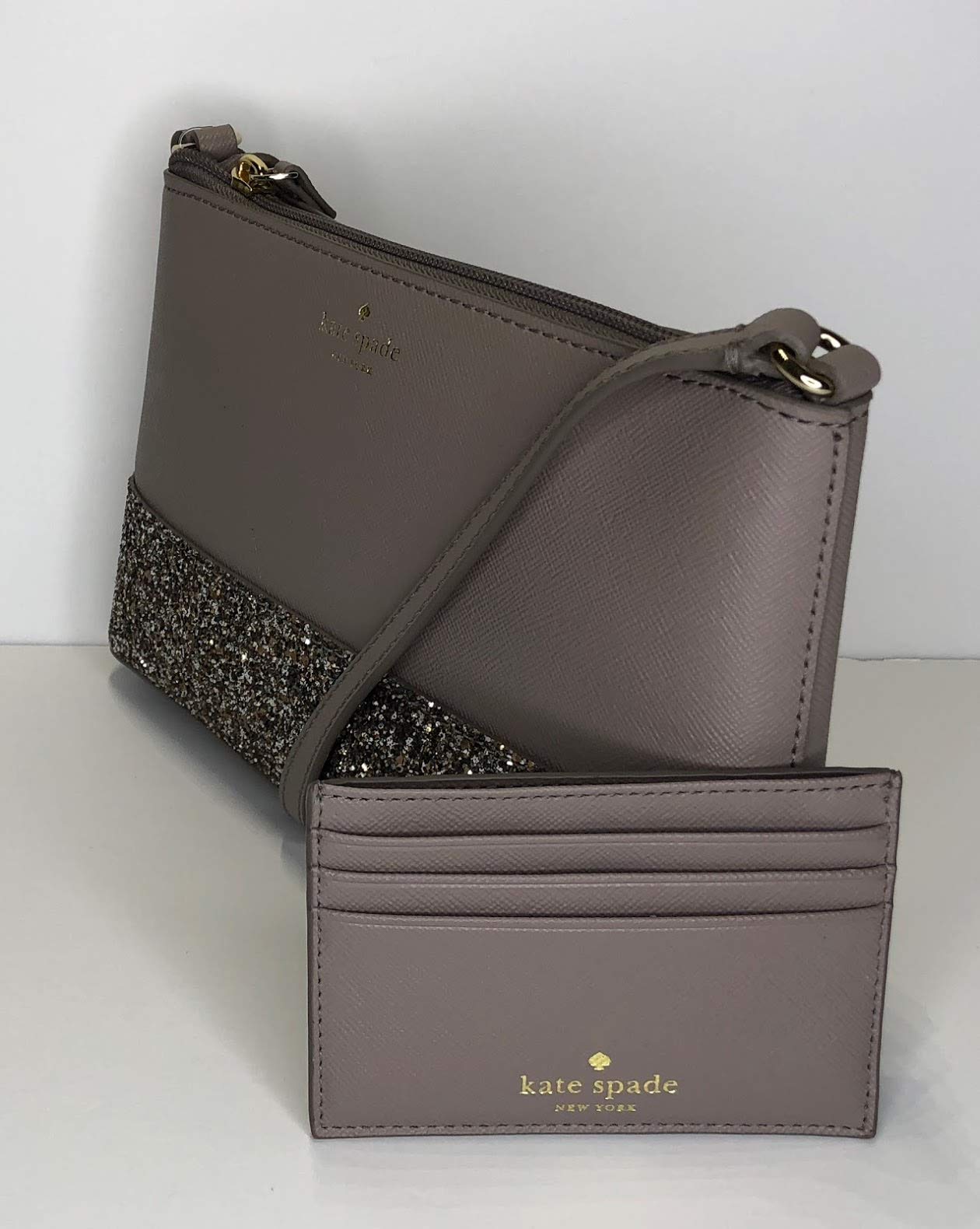 Kate Spade New York Greta Court Ramey WKRU5693 bundled with matching Graham Card Case Wallet WLRU5200 (City Scape)