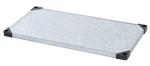 Omega 21" Deep x 48" Wide x 60" High 6 Tier Solid Galvanized Mobile Shelving Unit with 1200 lb Capacity