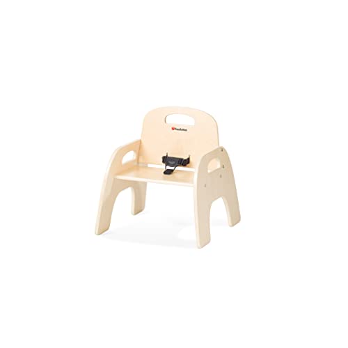 Foundations Simple Sitter Low Wood Feeding Chair with Safety Harness (9 Inch)