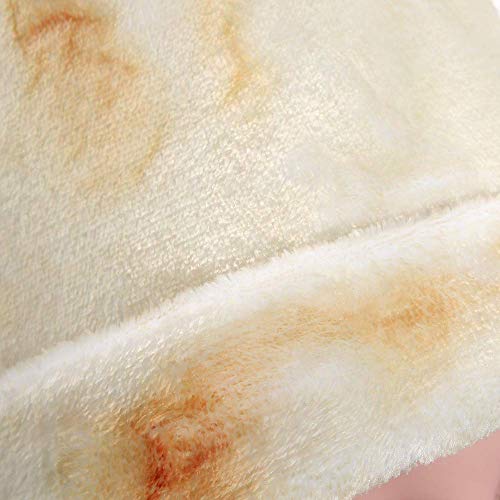 Ashipher Burrito Swaddle Blanket for Baby,Newborn Wrap Tortilla Safe Flannel Shower Blanket with Hat, Great Gift for Baby (Round, 3ft – 35 Inch)