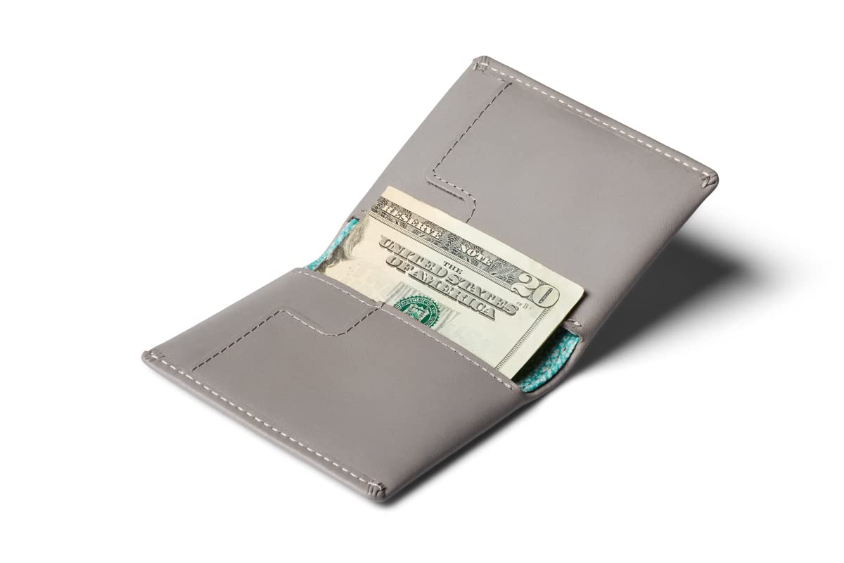 Bellroy Slim Sleeve (Slim Leather Bifold Wallet) - Grey Lagoon