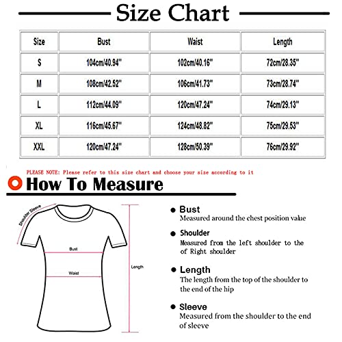 Bravetoshop Women Summer T Shirts Loose Fit Short Sleeve Blouse V Neck Sunflower Printed Tee Tops (C-Green,XXL)