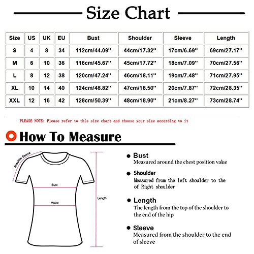 Bravetoshop Womens Summer V Neck T Shirts Gradient Short Sleeve Causal Loose Fit Tee Tops (Light Blue,XL)