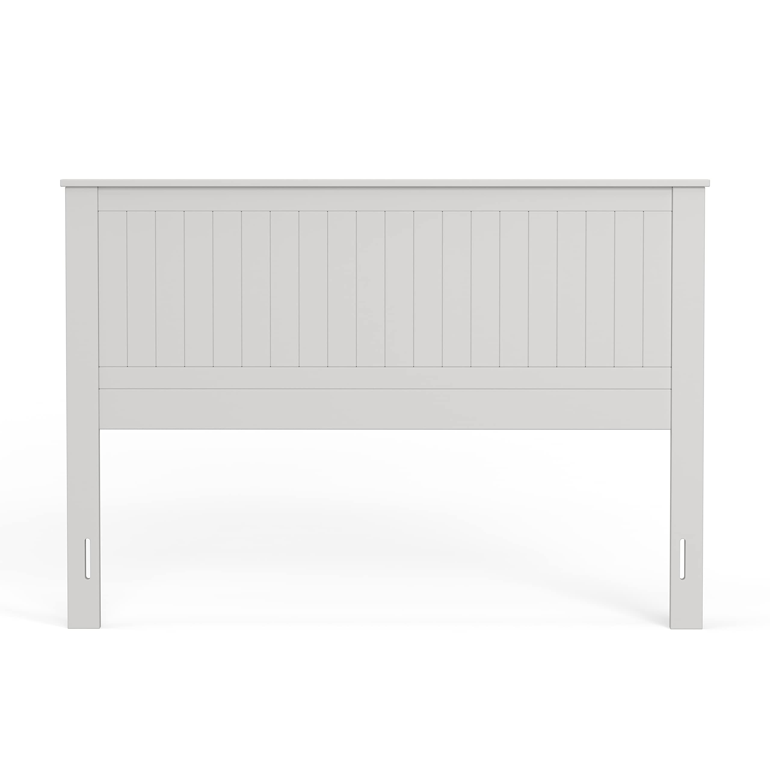 Glenwillow Home Wainscott Wood Panel Headboard in White - Queen Size