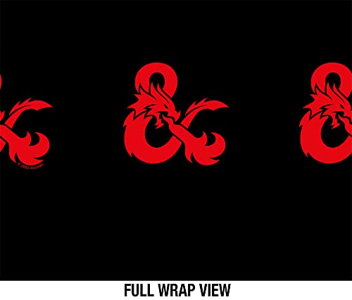 Dungeons & Dragons OFFICIAL Ampersand Logo 24 oz Insulated Canteen Water Bottle, Leak Resistant, Vacuum Insulated Stainless Steel with Loop Cap