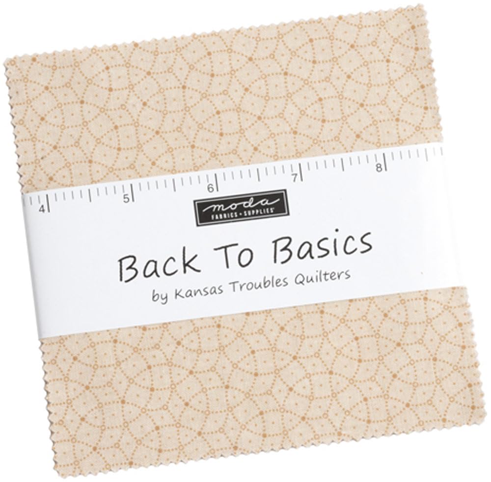 Back to Basics Charm Pack by Kansas Troubles Quilters; 42-5" Precut Fabric Quilt Squares