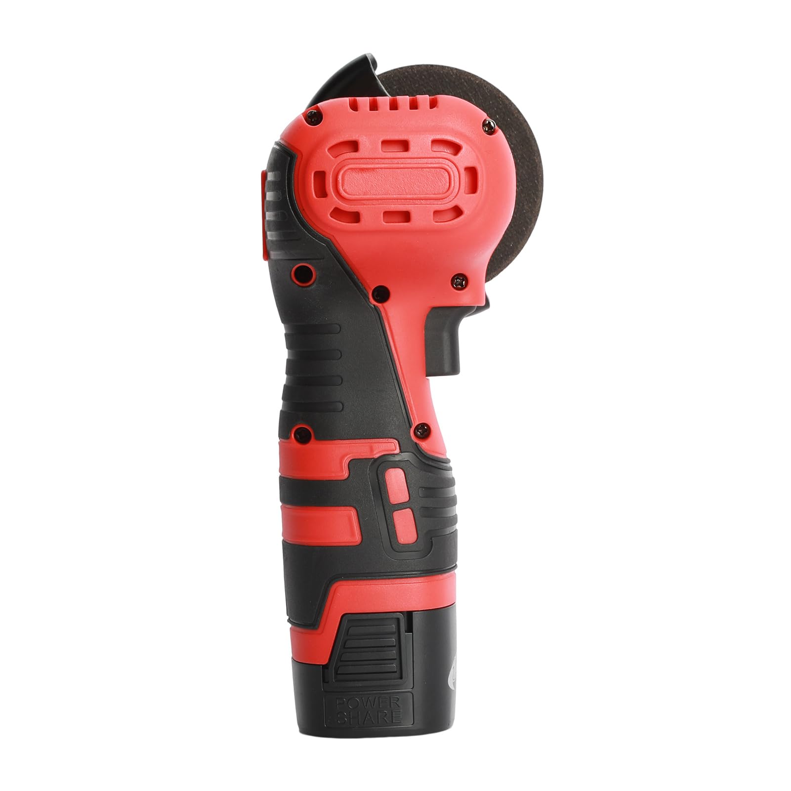 Cordless Angle Grinder 18V 550W, Battery Mini Angle Grinder, Power Angle Grinder Tool, Brushless Angle Grinder Electric Handheld Cutter Machine for Grinding Cutting Polishing with Suitcase (Red)