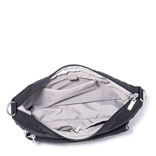 Baggallini Womens Expandable Modern Pocket Large Hobo, Black/Black