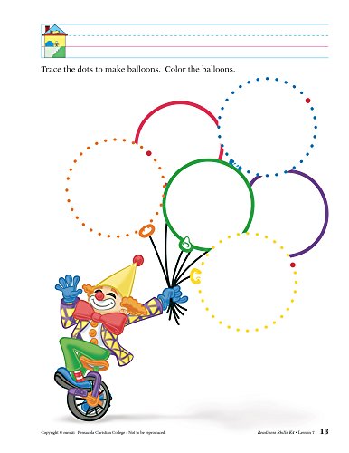 Readiness Skills K4 - Abeka 4 Year Old Kindergarten Development Skills Activity Student Work Book