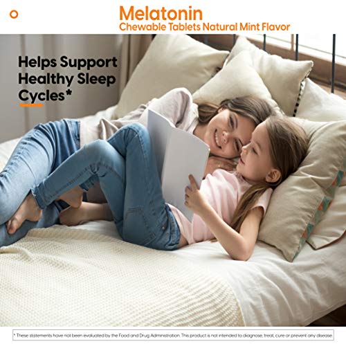 Doctor's Best Melatonin, Helps Promote Healthy Sleep, Jet-Lag, Brain Health & Cognitive Function, Non-GMO, Vegan, Gluten Free, 5 Mg, 120 Chewable Tablets