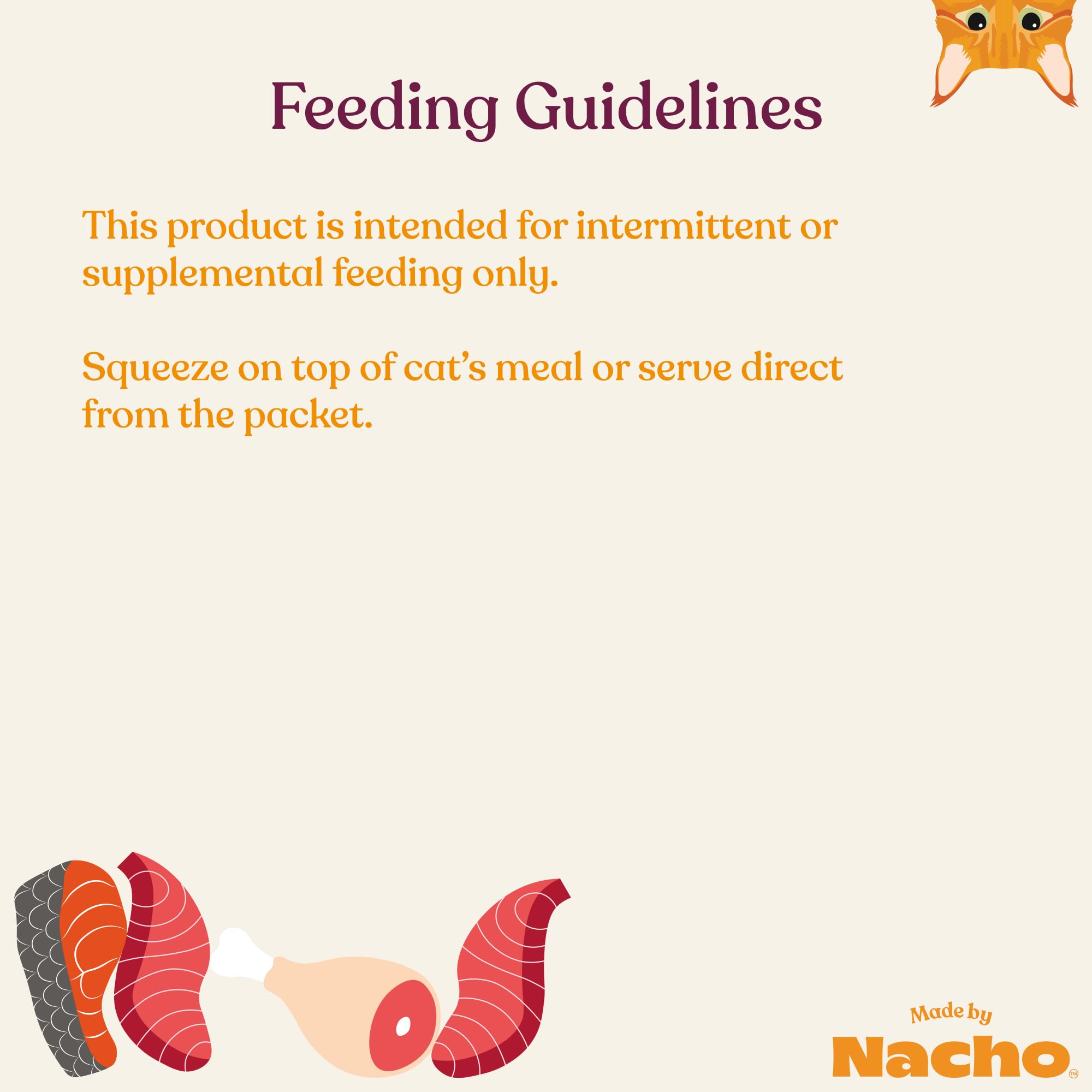 Made by Nacho Lickable Mousse Tubes Cat Treat 12 Count with Bone Broth Variety Pack (.5 oz) No Grains, Corn, Wheat or Soy,