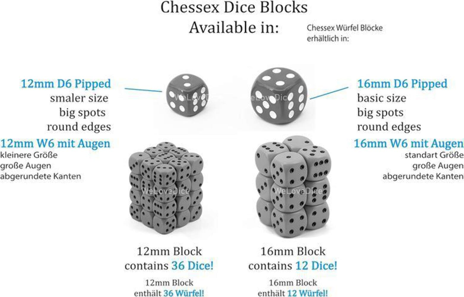 DND Dice Set-Chessex D&D Dice-12mm Festive Vibrant and Brown Plastic Polyhedral Dice Set-Dungeons and Dragons Dice Includes 36 Dice β D6 (CHX27841)