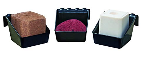 Little Giant SBPU Universal Block Holder and Feeder; Grain/Supplement Feeder for Cattle, Horses, Goats, Sheep, Alpacas & Llamas; Polypropylene Plastic, Holds 50-Lb or 6.5 Quarts, 12.63"x14.25"x9.69"