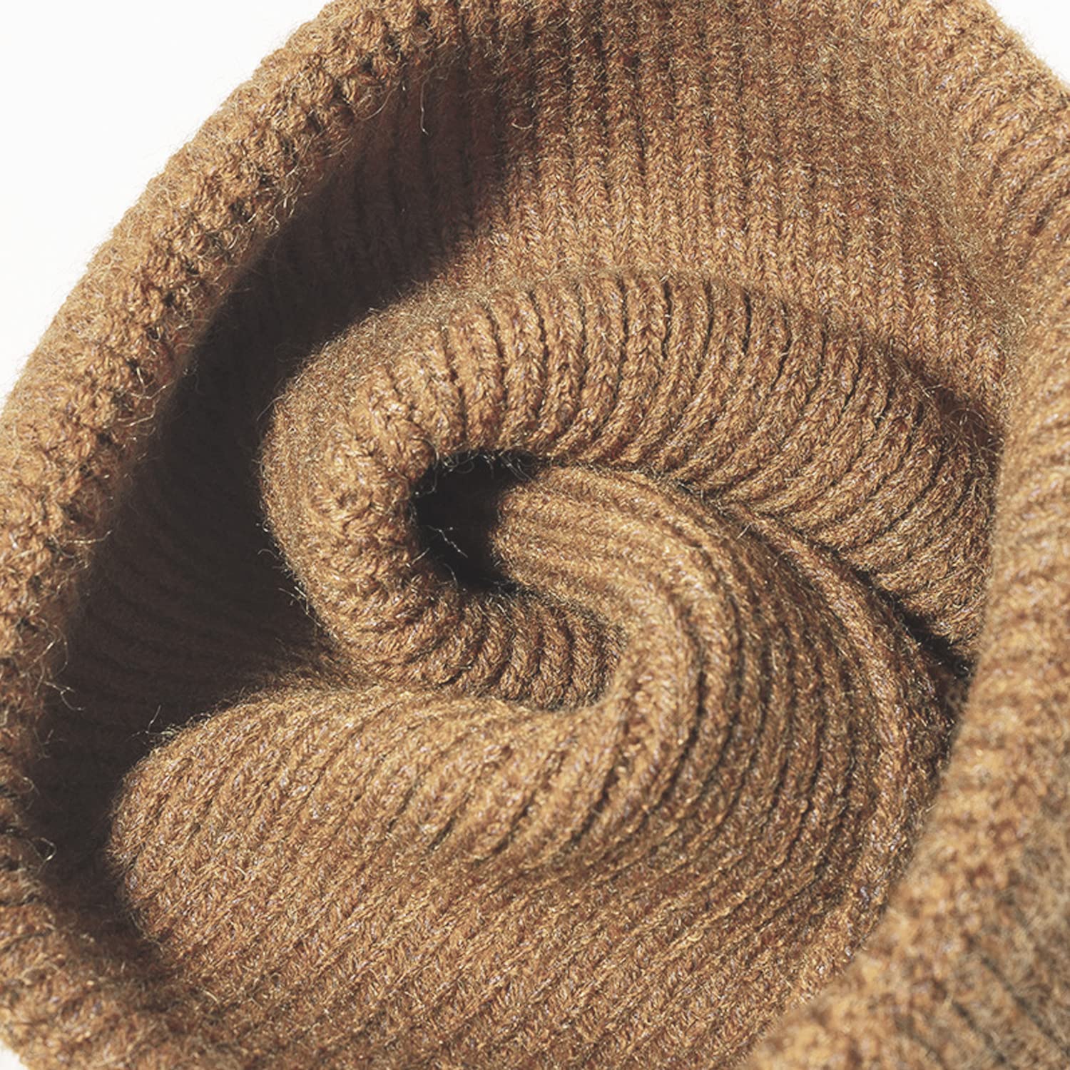 BELTONI Knit Beanie Hat for Men&Women, Daily Plain Winter Hat, Stretchy Striped Cuffed Winter Hat Black