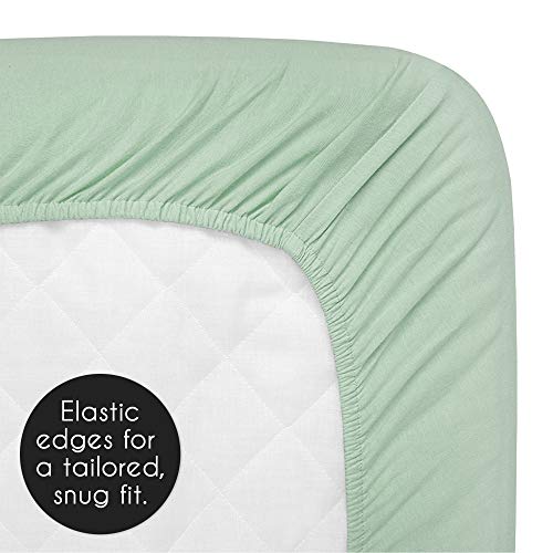 Sweet Jojo Designs Blush Pink, Mint and White Watercolor Rose Changing Pad Cover for Butterfly Floral Collection