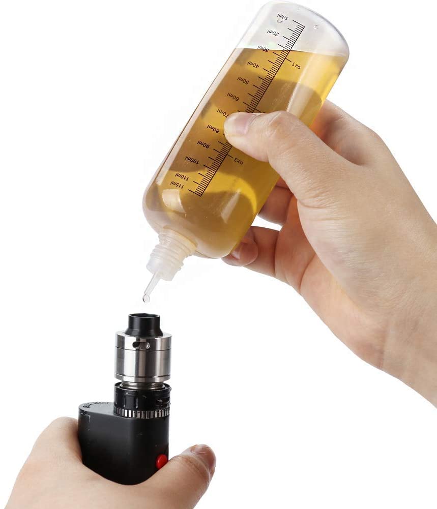 fengwanda 10pcs Empty 120ml PE Unique Dropper Bottle DIY Liquid dispensor