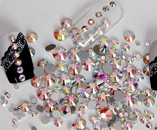 Jollin Glue Fix Crystal AB Flatback Rhinestones(ss20 1440pcs)