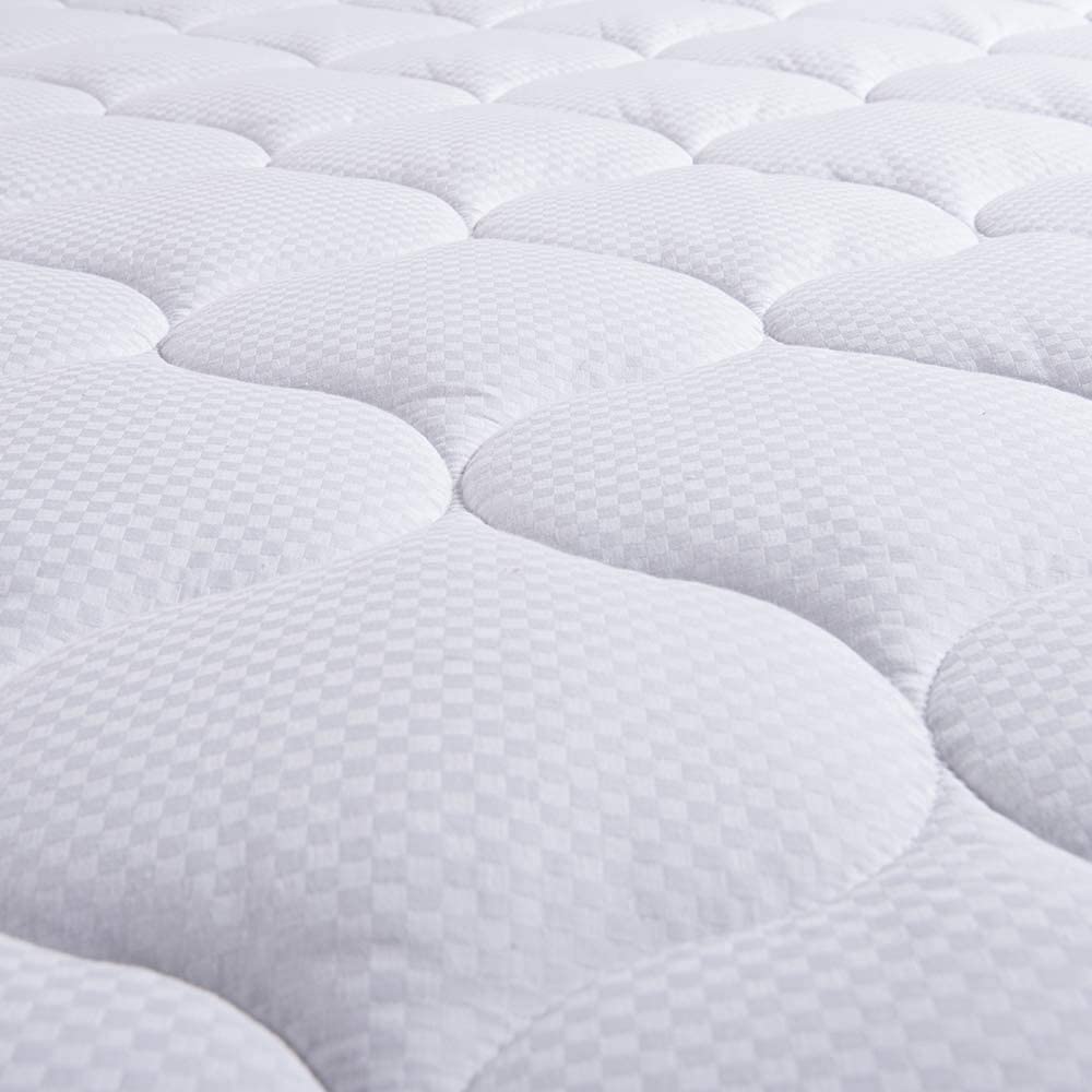MANZOO Mattress Pad Mattress Protector Mattress Cover King Size Bed Mattress Topper Mattress Toppers for King Bed, White