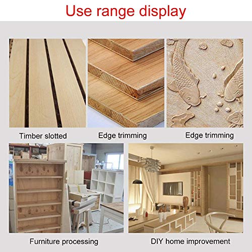 Cozyel 110V 800W Palm Router Electric Hand Trimer Wood Router 1/4" Collets Woodworking Tool Laminate Trimer, Red