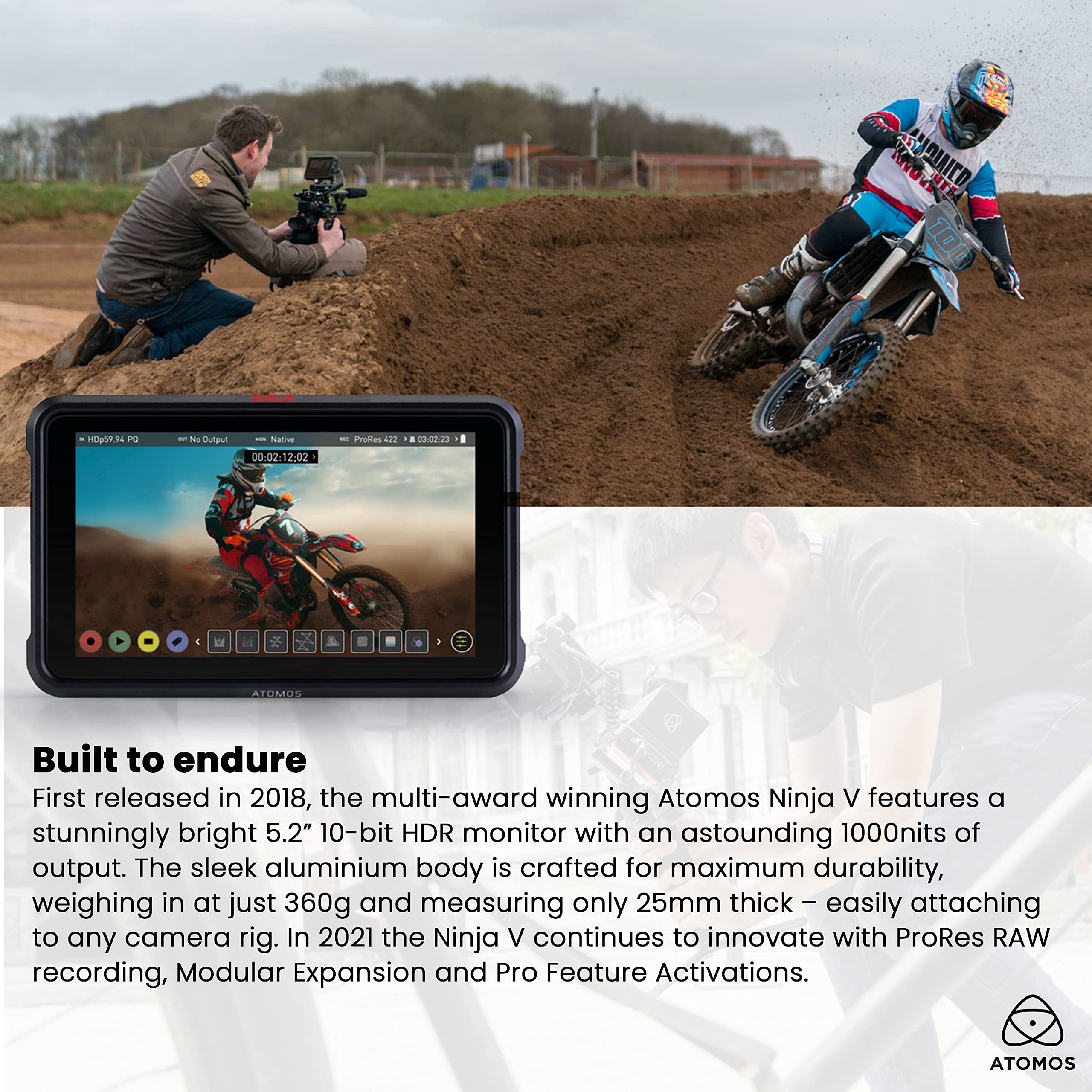 Atomos Ninja V 5" Touchscreen Recording Monitor + WD Blue 3D NAND SATA SSD 1TB