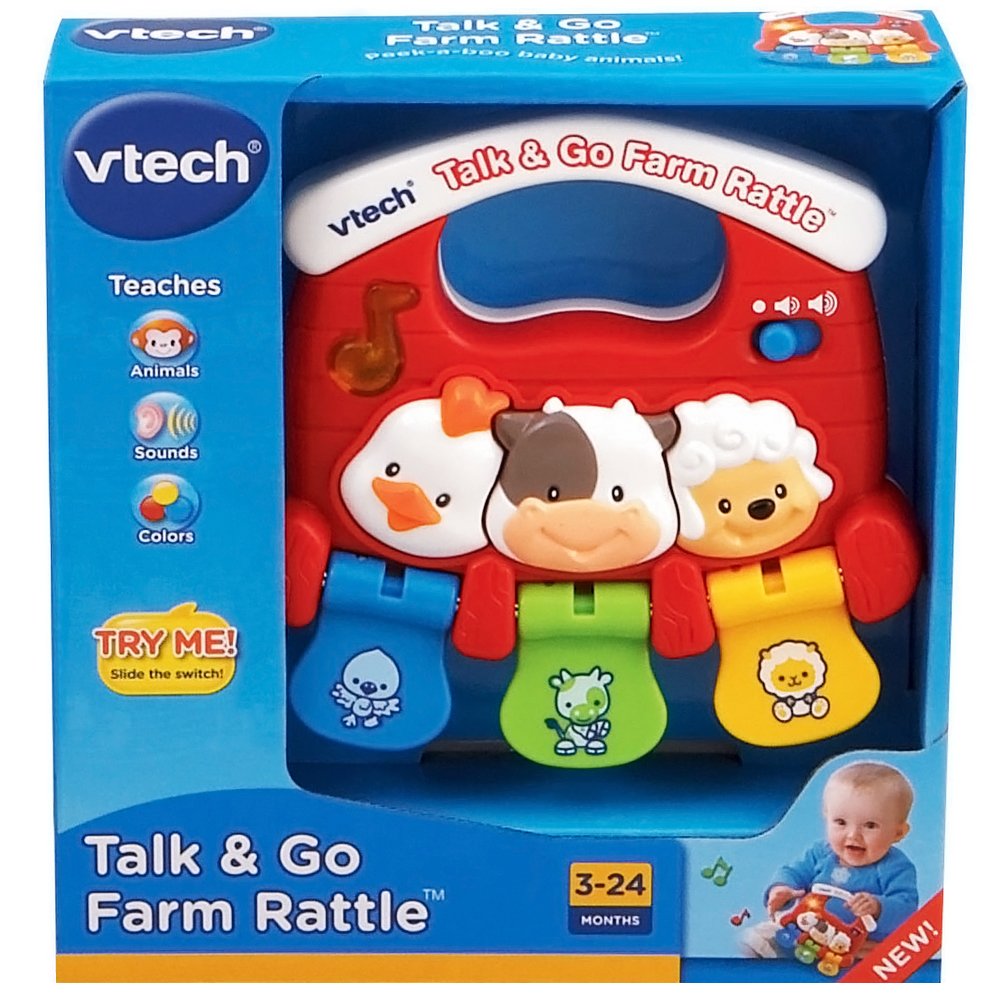 VTech Talk & Go Farm Rattle Red