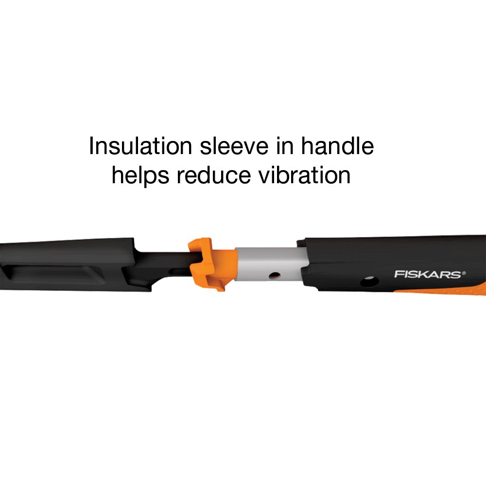 Fiskars Pro IsoCore 28 oz Milled-face Framing Hammer (16") - with Rip Claw, Shock-Absorbing Grip, Magnetic Nail Starter - Milled Face Helps Prevent Mis-hits - Construction and Home Improvement Tools