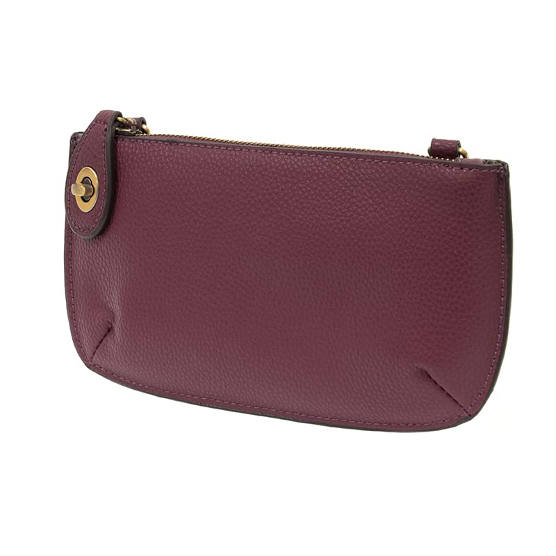 Joy Susan Women's Fashion Purse Mini Crossbody Wristlet Clutch Handbag - Plum