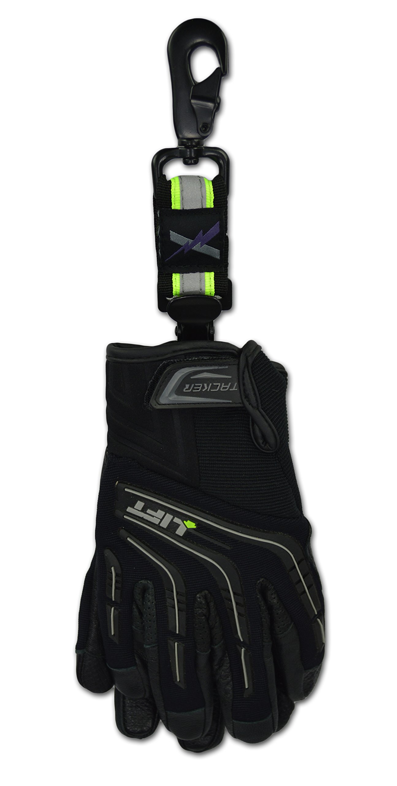 The Original Lightning X Reflective Firefighter Rescue Extrication Work Glove Strap w/Alligator Clip
