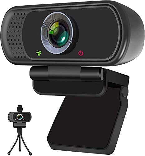ENKLEN 1080P Webcam with Microphone, C960 Web Camera, 2 Mics Streaming Webcam with Privacy Cover, 110Β°View Computer Camera, Plug&Play Calls/Conference, Zoom/Skype/YouTube, Laptop/Desktop