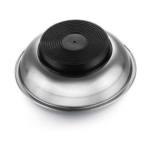 Jsbrothers Stainless Steel Heavy Duty 4 Inches Round Magnetic Screws Tools Parts Tray Holder