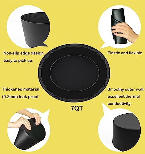Slow Cooker Liners fit Crock-Pot 7-8 Quart Oval Slow Cooker,Reusable & Leakproof Dishwasher Safe Cooking Liner for 7-8QT Crock Pot