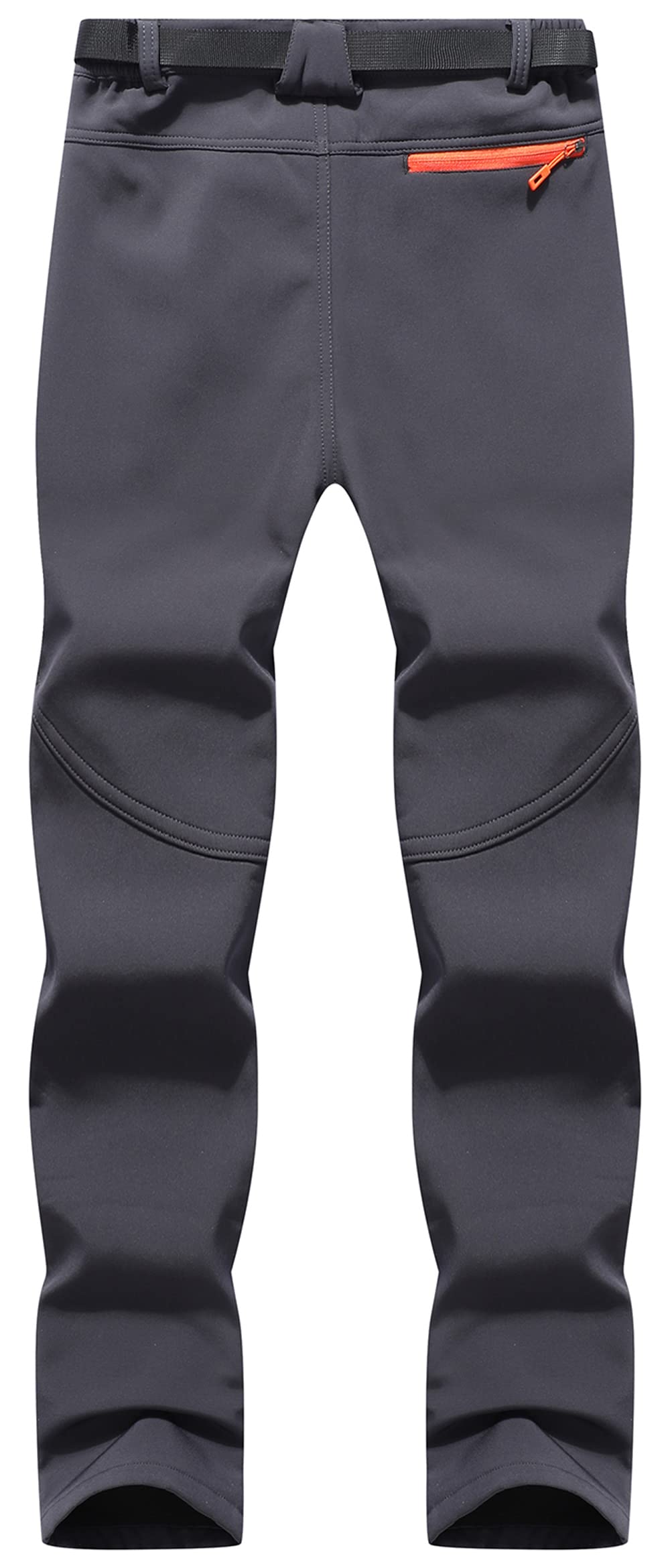 BenBoy Men's Snow Ski Outdoor Waterproof Windproof Fleece Cargo Hiking Pants,KZ41026M-Grey-L