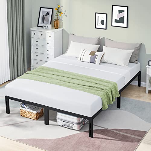 GreenForest 70 inch L Shaped Desk with Drawers and Printer Stand and Full Size Bed Frame Easy Quick Assembly