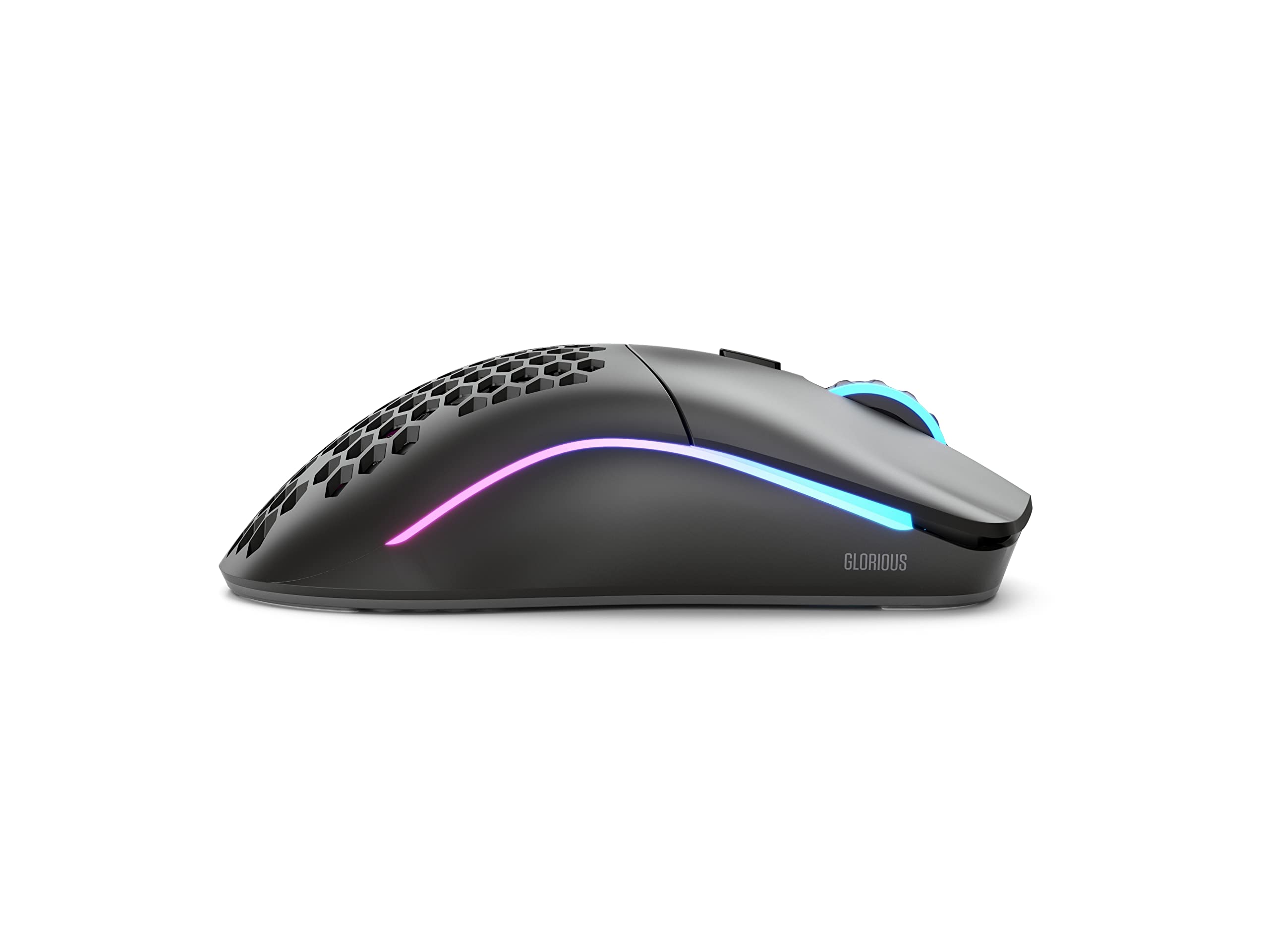 Glorious Model O- (Minus) Wireless Gaming Mouse - 65g Superlight Honeycomb Design, RGB, Ambidextrous, Lag Free 2.4GHz Wireless, Up to 71 Hours Battery - Matte Black