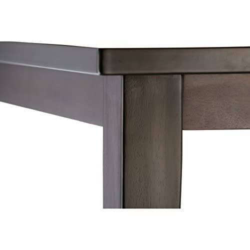 SIMPLIHOME Eastwood SOLID HARDWOOD 54 Inch Square Contemporary Dining Table in Java Brown, For the Dining Room