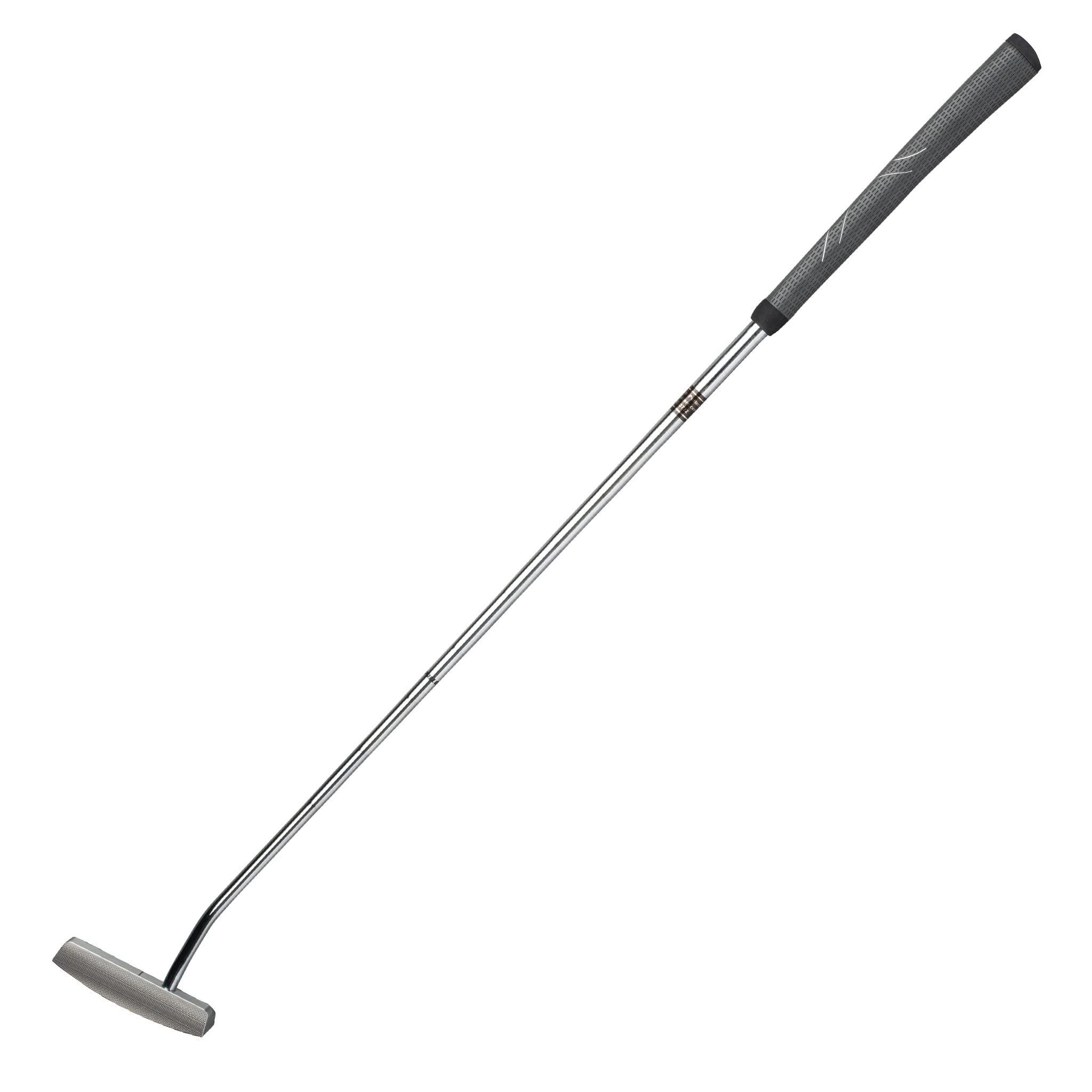 Bell II H-410 Half-Offset CNC Milled Oversize Blade Golf Putter + Winn Dri-Tac Dark Gray Jumbo Grip (Right, 35)