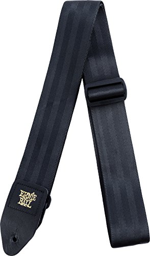 Ernie Ball Seatbelt Webbing Guitar Strap, Black (P04139)