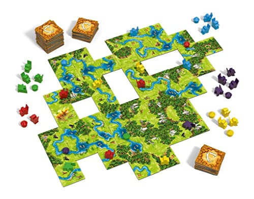 Hans im Glück, Carcassonne Hunter and Collector, Family Game, Board Game, 2-5 Players, from 8+ Years, 40+ Minutes, German