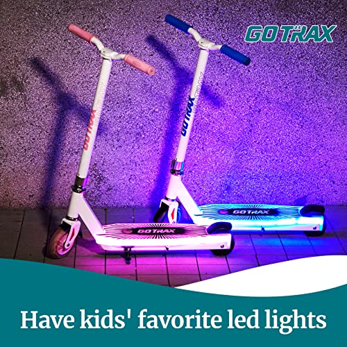 Gotrax Scout Electric Scooter for Kids Ages 4-7, Max 3 Miles Range and 6Mph Speed, 5" Flash Front Wheel and Unique Pedal Light, UL2272 Certified Aprroved Electric Kick Scooter for Boys Girls Pink