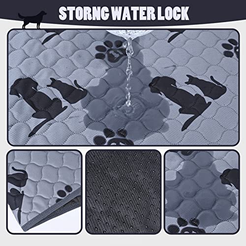 JUMEIHUI Washable Pee Pads for Dogs, Reusable Pee Pads for Dogs Non Slip,Pet Supplies Dog Pee Pads Extra Large,Playpen,Indoor 18X24(Pack of 2)